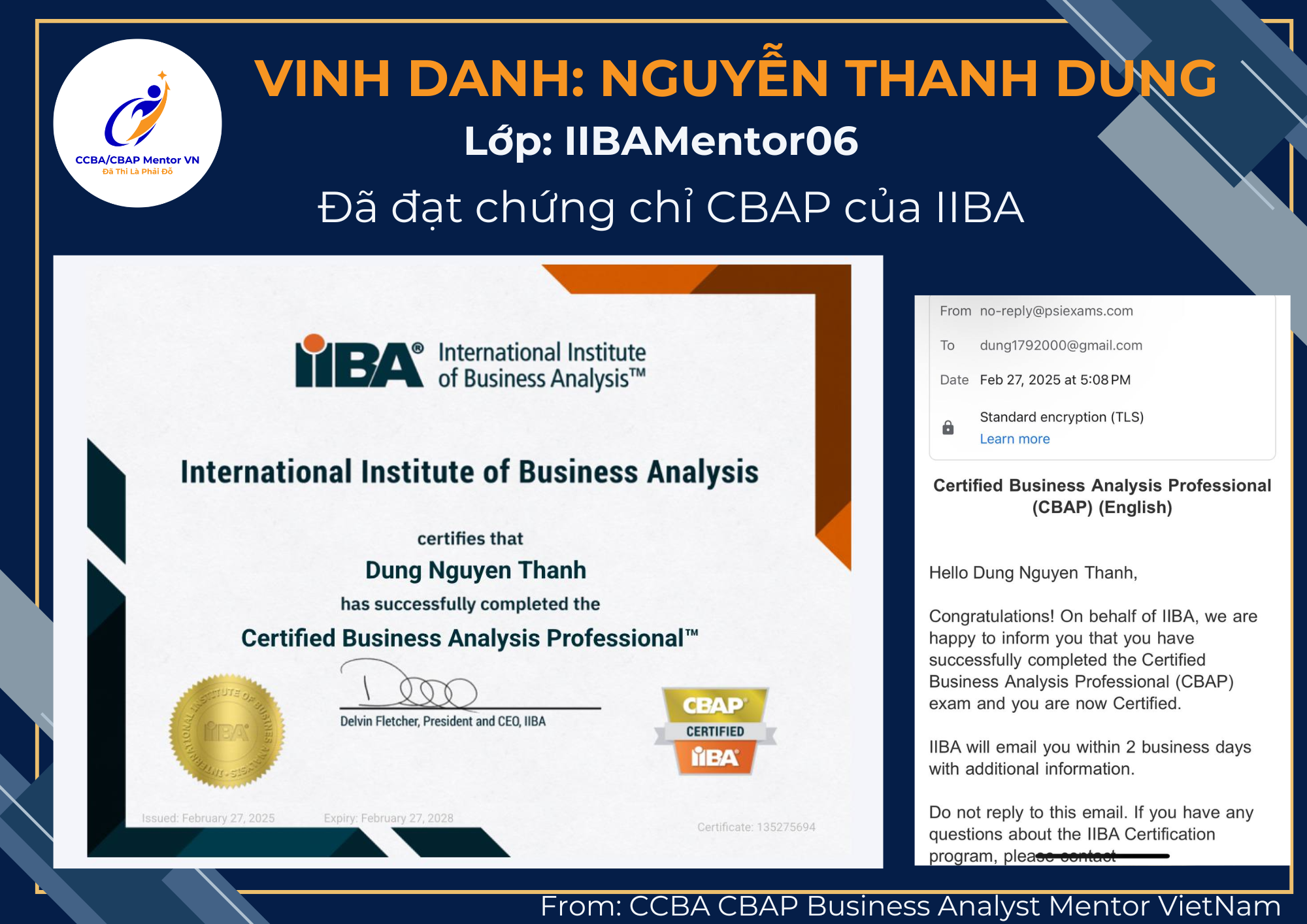 CBAP - Nguyễn Thanh Dung - IIBAMentor06